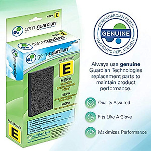 Germ Guardian HEPA Filter Air Purifier with Guardian Technologies GermGuardian Air Purifier Filter FLT4100 Genuine HEPA Replacement Filter