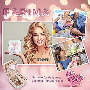 Parima Jewelry Organizer Box, Small Jewelry Box for Women Girls Initial R Travel Jewelry Case Small Jewelry Organizer Box Travel Jewelry Case Jewelry Box Organizer Mini Travel Jewelry Box