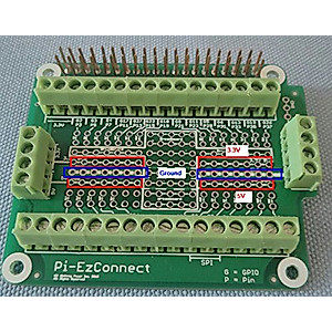 Alchemy Power Inc. Pi-EzConnect. Raspberry Pi 4, Pi 3 etc GPIO Connector. A HAT to Connect GPIOs and sensors to Raspberry a Pi