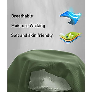 ZITY Mens Polo Shirt Short Sleeve Sports Tactical T-Shirt Athletic Golf Polos Daily Casual Stylish Collared Shirts for Men Green Medium