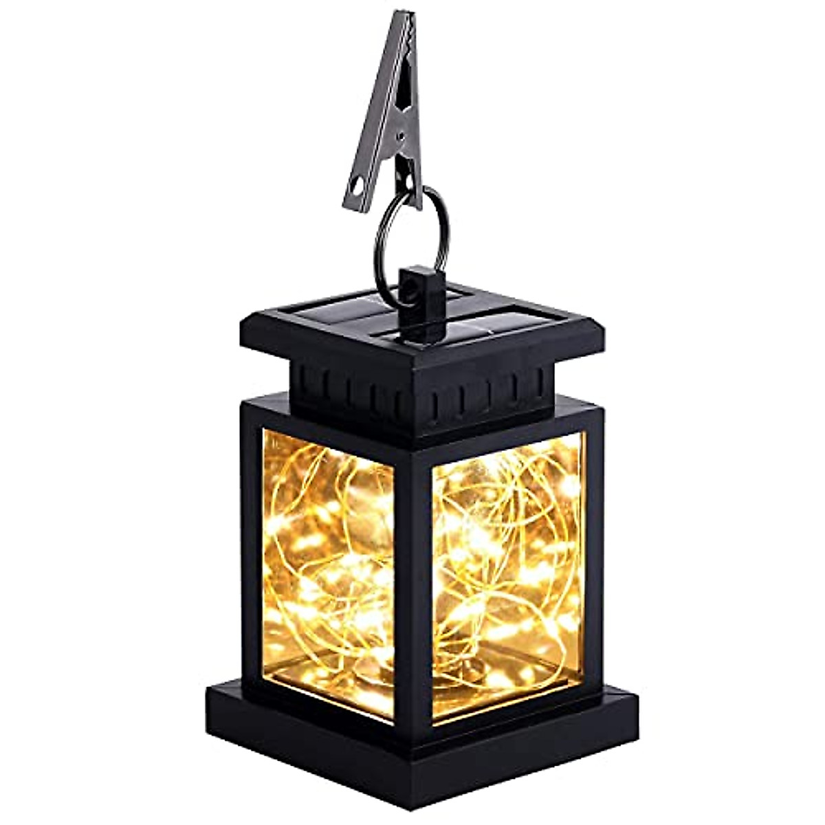 JHBOX Solar Lanterns Outdoor Waterproof Hanging Solar Lantern Lamp 30 LED Solar Tree Lights Outdoor, Solar Camping Lights, Lantern Decorative for Patio Yard Camping Garden Christmas Decor ( 1 Pack )