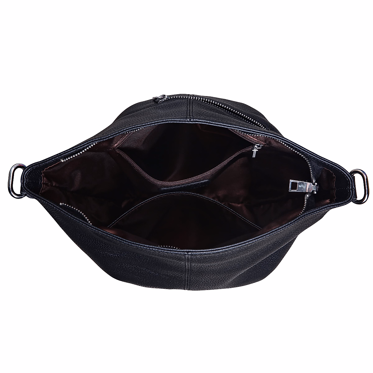 Iswee Womens Genuine Leather Handbags Tote Bag Shoulder Bag Top Handle Satchel Designer Ladies Purse Hobo Crossbody Bags (IR013-Wine)