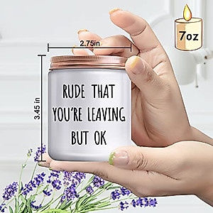 Best Coworker Leaving Gifts for Women, Going Away New Job Farewell Goodbye Gift for Coworkers Women Men Friend Boss Colleagues Lavender Candles