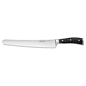 Wüsthof Classic IKON 10" Super Slicer Knife, Black
