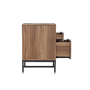 Unique Furniture Wilbert File Cabinet, Walnut