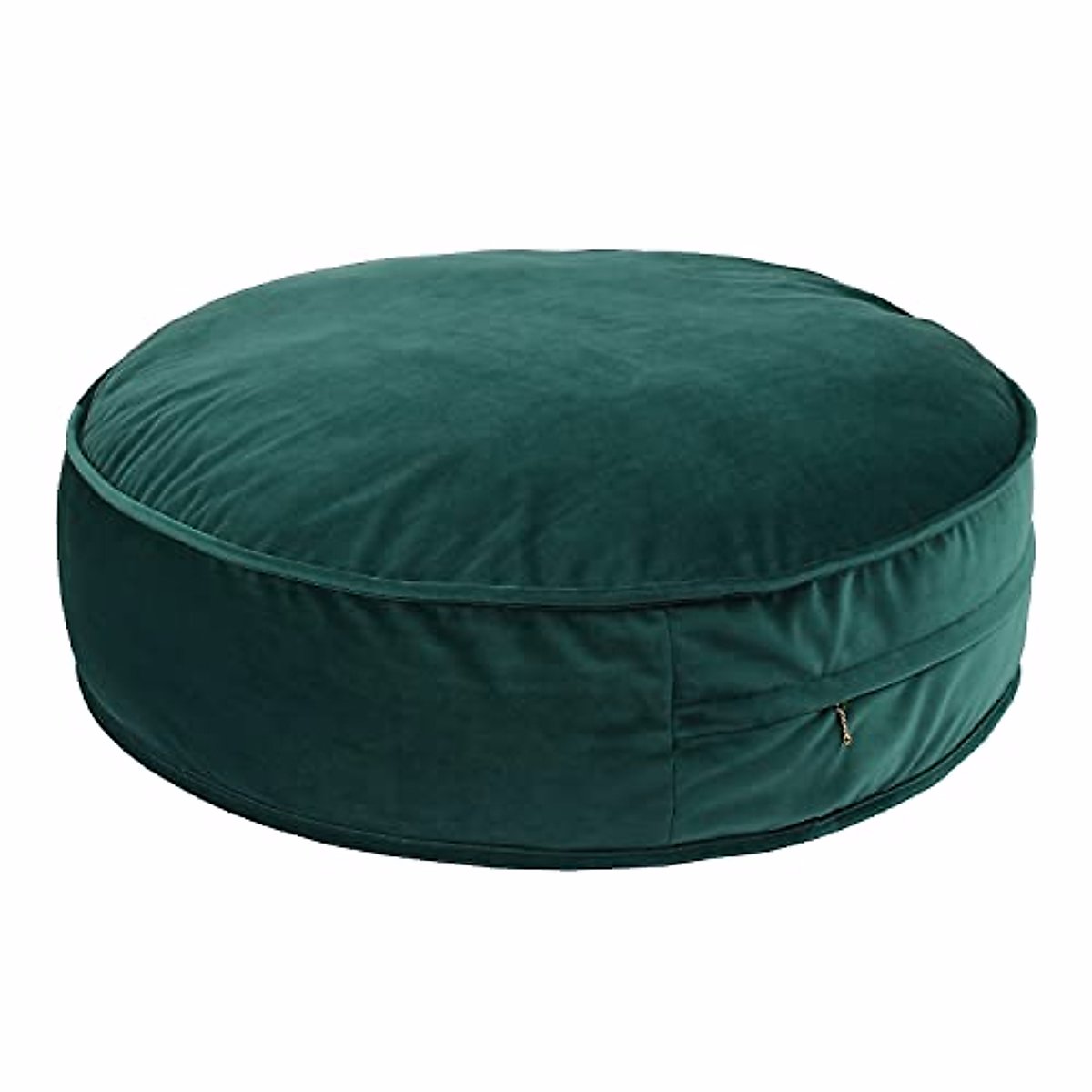 YIUOR Velvet Pouf for Nursery Floor Cushion Soft Round Throw Pillow Baby Room Seat Mattress Bean Bag Chair for Reading Nook