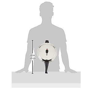Prestige Deluxe Alpha Induction Base Pressure Pan, Senior, Stainless Steel