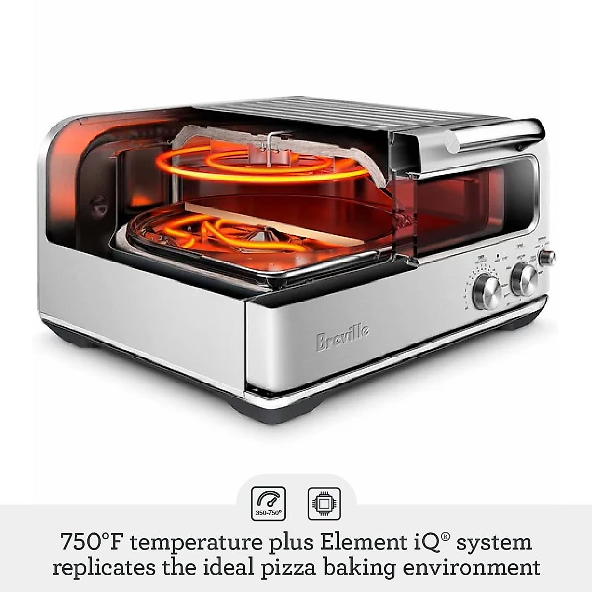 Breville Smart Oven Pizzaiolo BPZ820BTR, Black Truffle