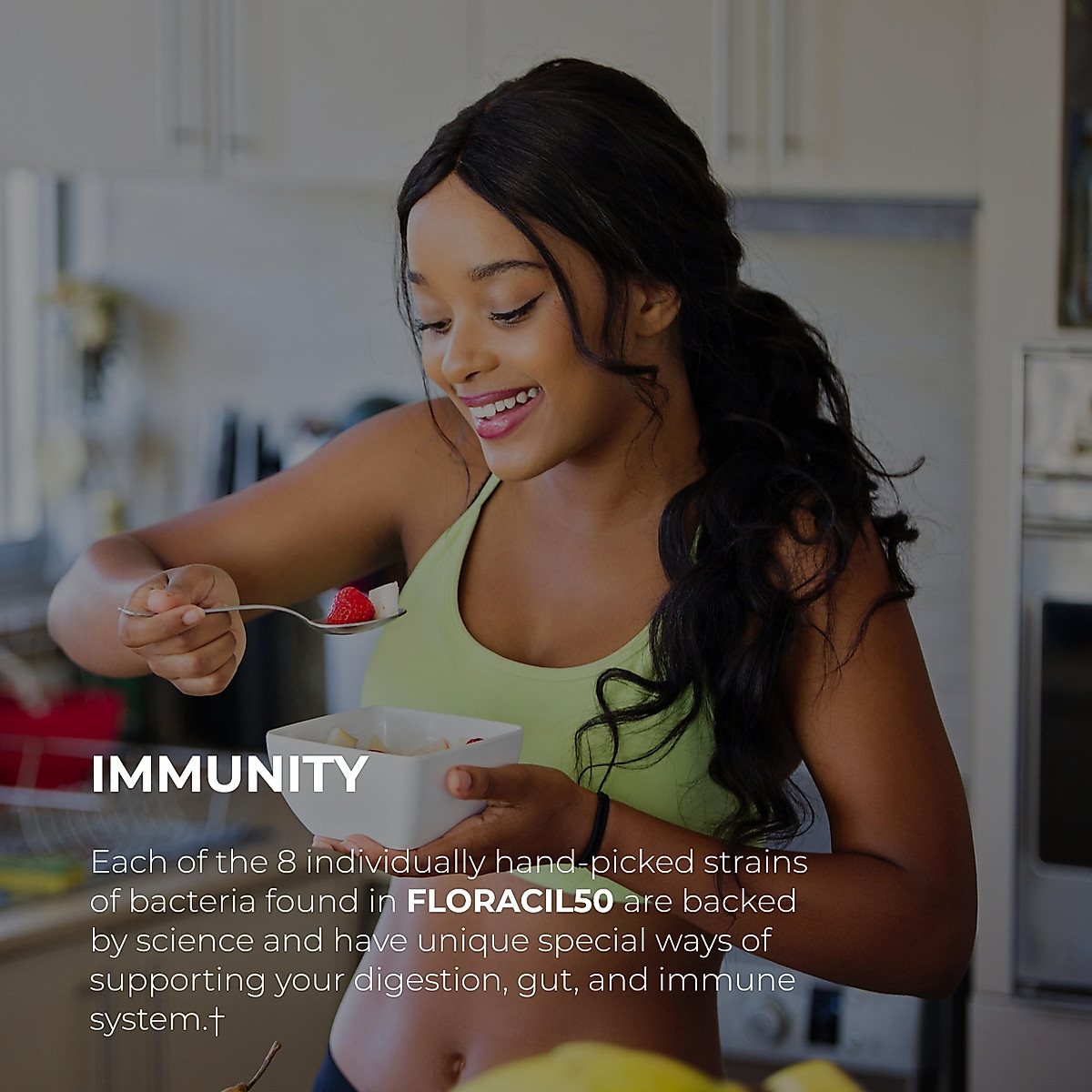 UMZU Floracil50 - 50 Billion CFU - Support Gut Health, Immune System & Digestion - With Lactobacillus reuteri, Lactobacillus rhamnosus & Bifidobacterium - 30 Day Supply - 30 Capsules