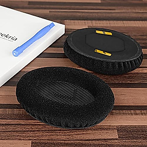 Geekria Comfort Velour Replacement Ear Pads for Bose QCSE QC45, QC35, QC35 ii, QC35 ii Gaming, QC15 QC25, AE2, AE2i, AE2w, SoundTrue, SoundLink AE, Headphones Earpads/Ear Cushion