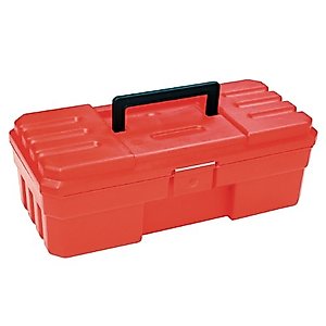 Akro-Mils 12-Inch ProBox Plastic Toolbox for Tools, Hobby or Craft Storage Toolbox, Model 09912, (12-Inch x 5-1/2-Inch x 4-Inch), Red