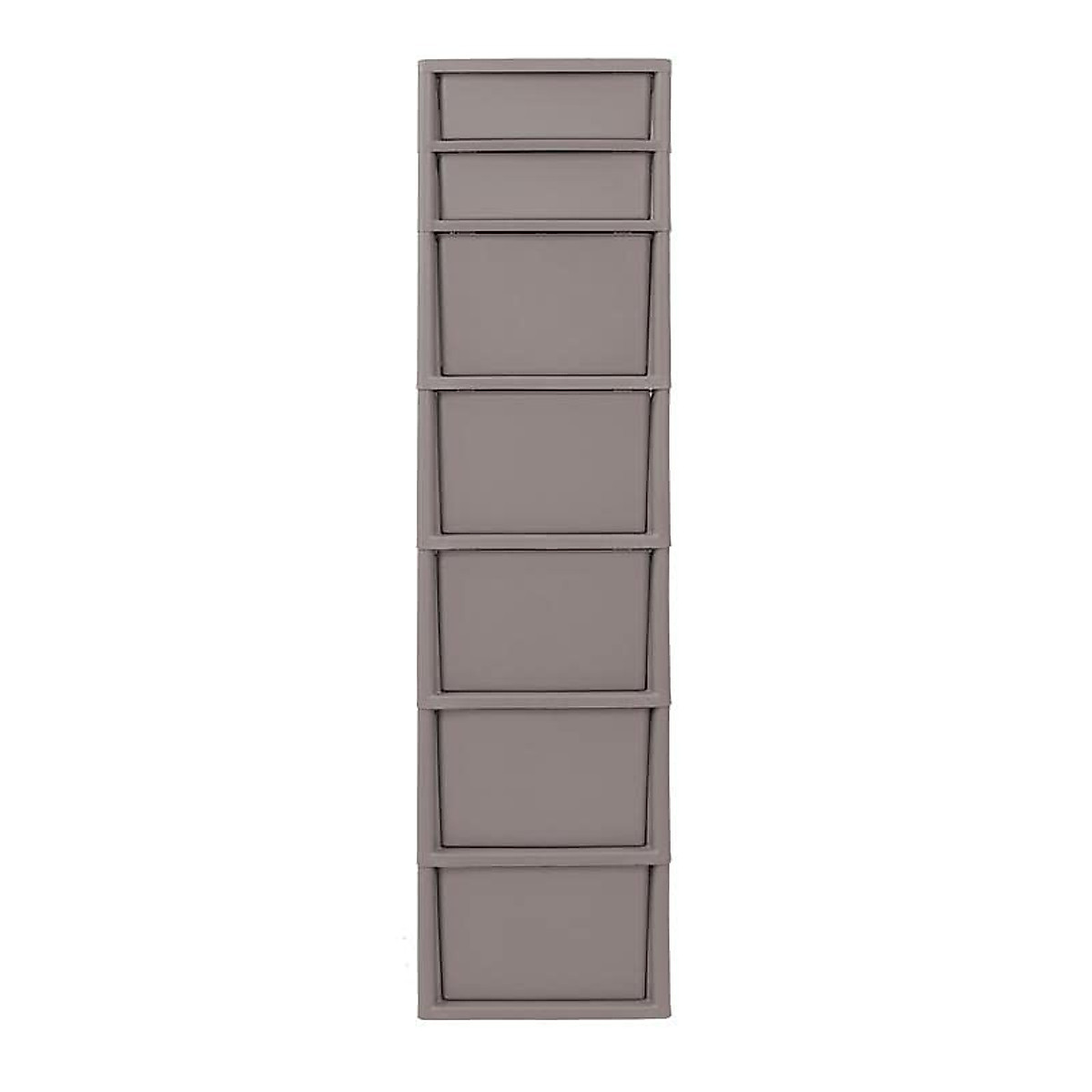 MQ Eclypse 7-Drawer Plastic Storage Unit, Taupe