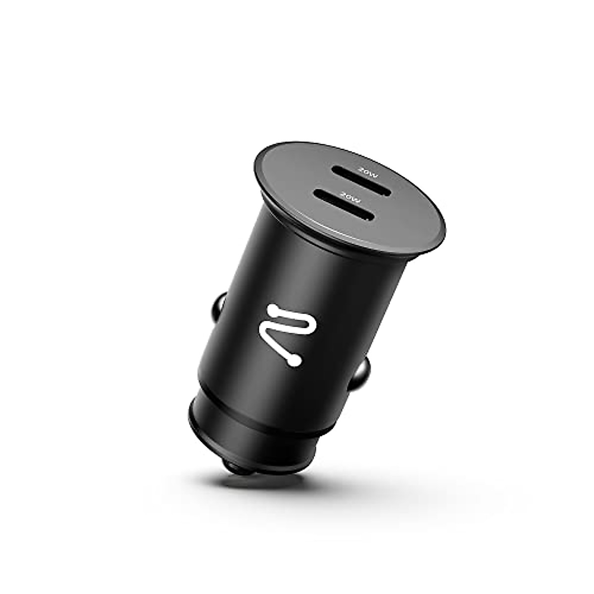 USB C Car Charger, Aergiatech 40W PD 3.0 Fast Car Charger Adapter Dual Port, Metal Type C Car Charger Compatible with iPhone 13/13 Pro/12/12 Pro/11/X/SE, Galaxy S21/S20/Note20, iPad, Pixel 4, Black