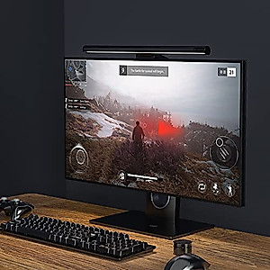 Computer Monitor Light Bar,Wireless Remote Control Multiple Screen Lamp with Dimmer Switch, USB Powered, E-Reading LED Light, Anti-Glare for Office/Home, Brightness/Color Temperature Adjustment