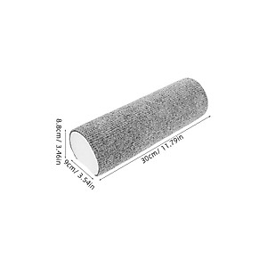 Levemolo Cat Cage Accessory Decorative Kitten Scratcher Post Light Grey Comfortable Cat Scratcher Post Foam Cloth Home Cat Scratching Post