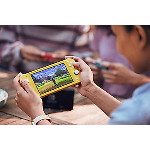 Nintendo 2020 Switch Lite Console Family Christmas Holiday Bundle - Yellow, 5.5" Touchscreen Display, Built-in Plus Control Pad, Speakers, WiFi, Bluetooth 4.1, NexiGo 128GB MicroSD Card Bundle