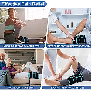 REVIX XL Knee Ice Pack Wrap Around Entire Knee After Surgery for Arthritis, Knee Brace with Ice Packs Inserts for Knee Replacement, Ice Knee Wrap with Cold Compression Pain Relief for Joint Injuries