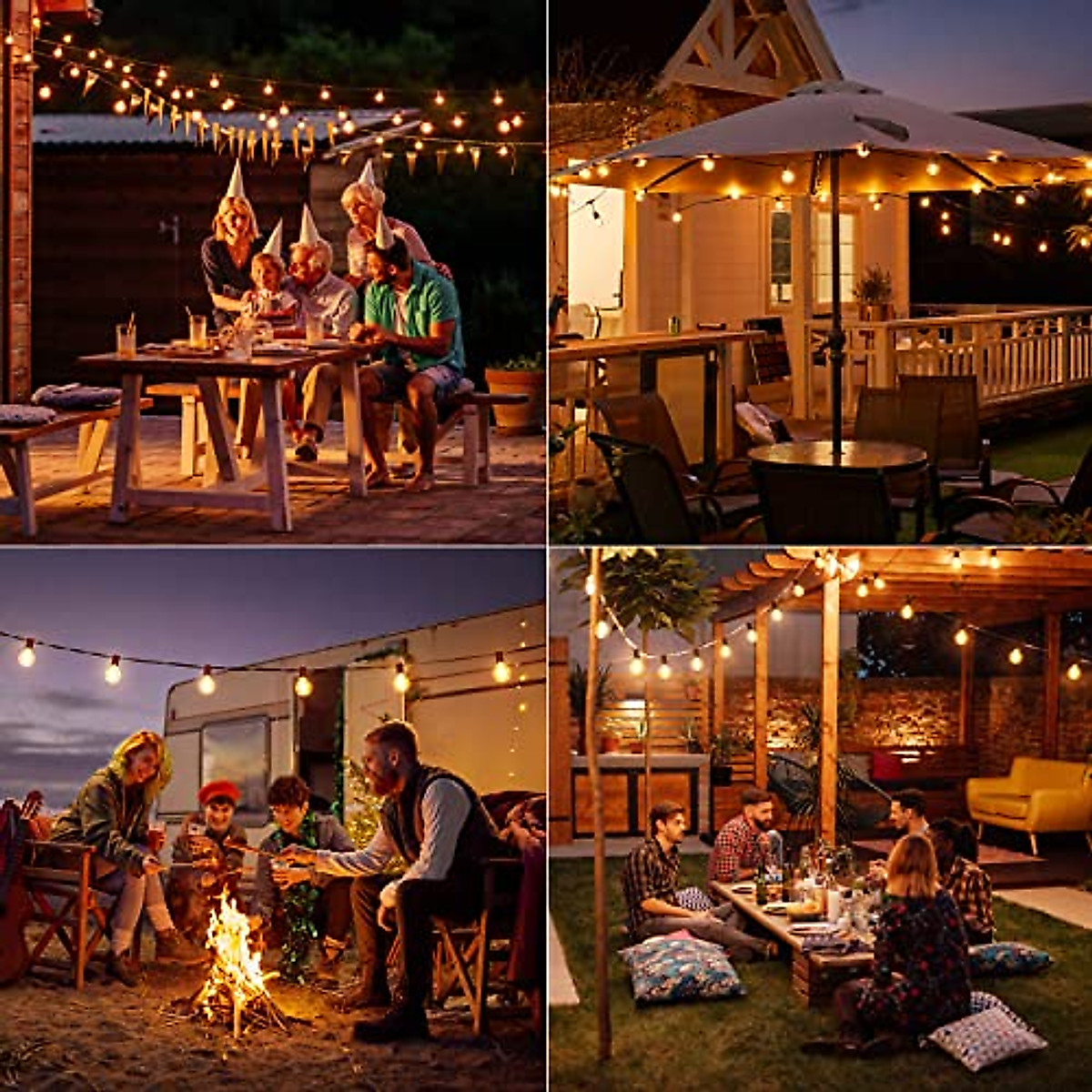 G40 Led Replacement Light Bulbs 1W Shatterproof Globe Bulb Fits E12 or C7 Candelabra Screw Base Sockets, 1.5 Inch Dimmable Light Bulbs for Indoor Outdoor Patio Decor, 2200K, Warm White, 25 Pack