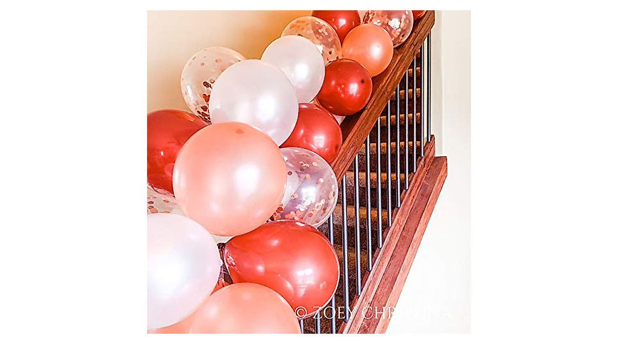 Nursing Graduation Party Decorations - Elegant Rose Gold Balloons Kit