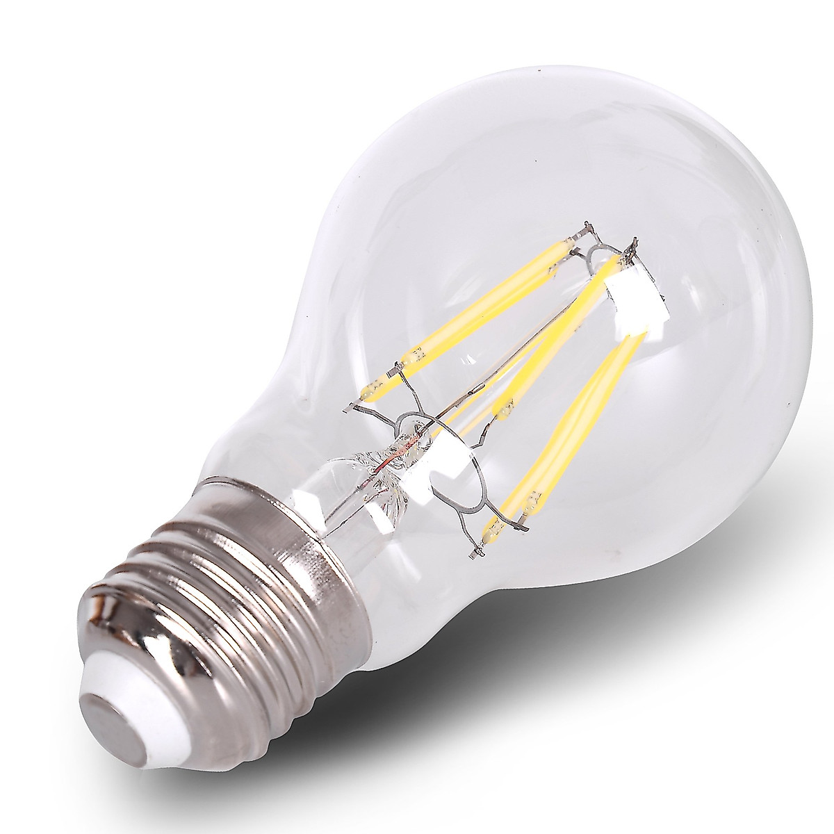 12Vmonster DC 12V 6 Watt Warm White 2700k LED Edison Filament A60 A19 Light Bulb E26 E27 Medium Base Lamp DC 12V 24V 36V Camping RV Cabin DC Battery Bank System Lighting Tesla Powerwall Motor Home PV