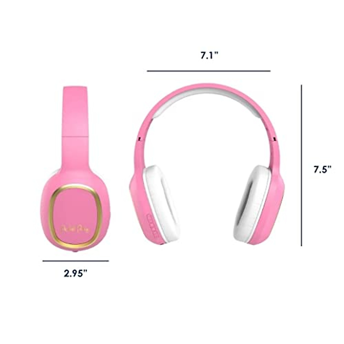 Packed Party Wireless Pink Bluetooth Headphones (Pink)