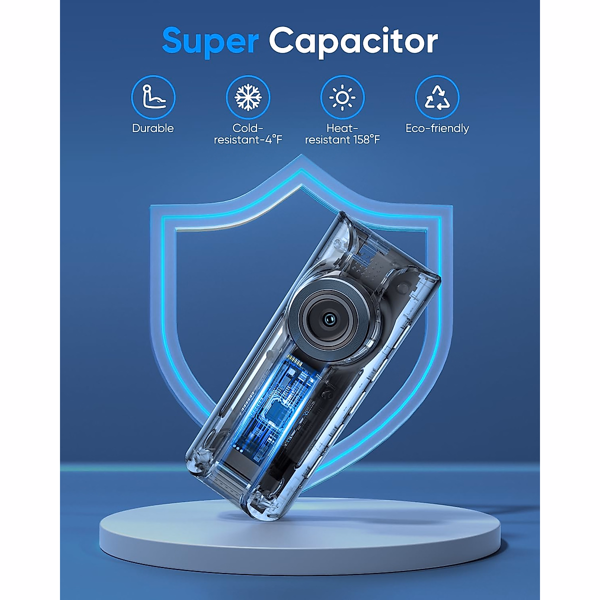 AZDOME 3 Channel 4K Dash Cam for Cars, 4K+1K Dash Cam Front and Rear, 1440P+1080P+1080P Triple Dash Cam, 3.19" IPS Screen, Built-in GPS WDR IR Night Vision, 24H Parking Mode, 64GB Card Included