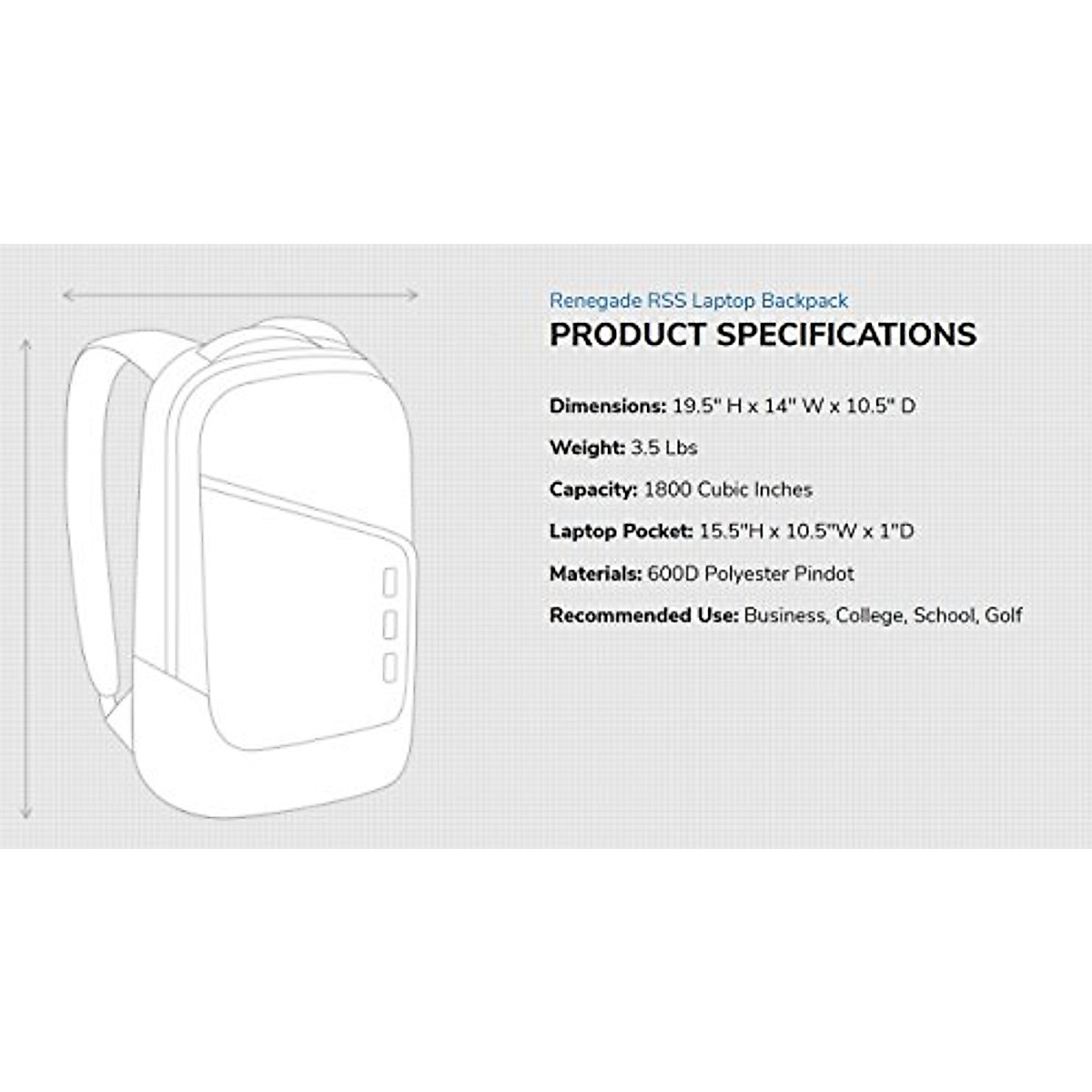 OGIO Renegade Backpack (Renegade , Dark Static)