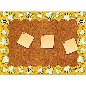 Bee Bulletin Board Set - Bumble Bee Bulletin Board Border, Honey Bee Cutouts for Classroom, Mini Reward Card |for Back to School Bees Hive Theme Wall Decorations, Gender Reveal, Birthday Party Decor