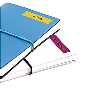 DYMO 2025516 Standard D1 Labeling Tape for LabelManager Label Makers, Black print on White tape, 1/2'' W x 23' L, Pack of 2