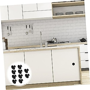 RUNROTOO 10 Pcs Single-Hole Drawer Handle Furniture Knobs Drawer Pulls Door Knobs Drawer Knobs Cupboard Knobs Wardrobe Knobs Furniture Pulls Cabinet Handles Drawer Handles