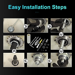 Funmit W10435302 Washer Bearing and Tub Seal Kit & W10447783 Installation Tool Replacement for Whirlpool Cabrio and Maytag Bravos XL Washers, Repair Noisy, Shaking, Leaking, UL/OL Error Issues