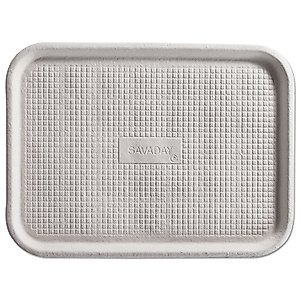 HUH20803CT - Savaday Molded Fiber Flat Food Tray