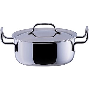 Miyazaki Seisakusho GEO-28T Geo Two-Handed Pot, 11.0 inches (28 cm), Made in Japan, Induction Compatible, All Heat Sources, 15 Years Warranty