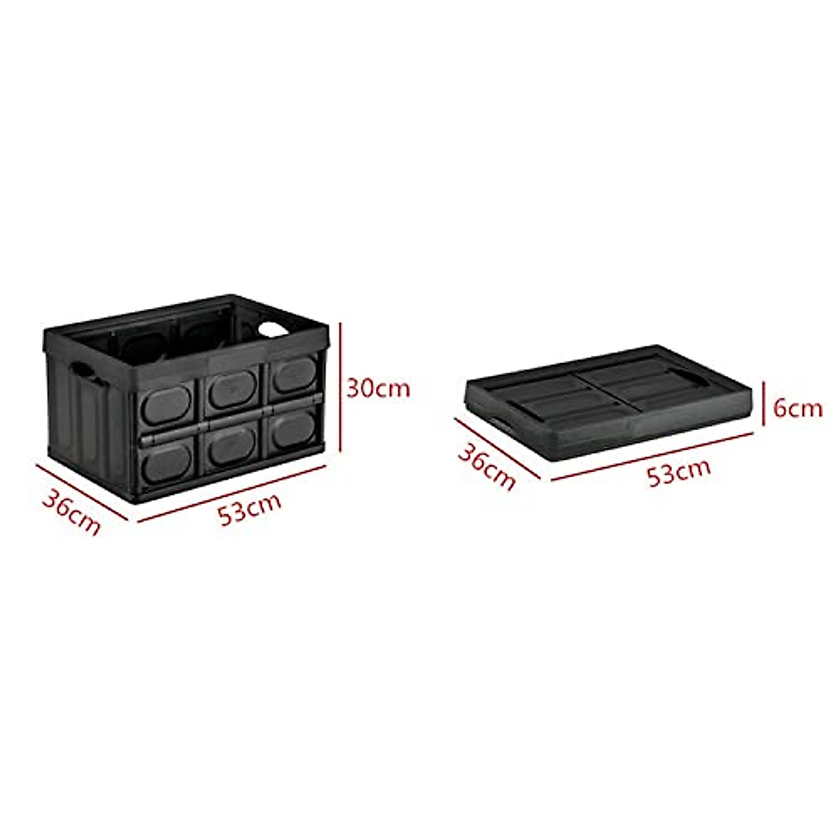 Folding Storage Box Portable Car Storage Box Car Accessory for Trunk Transporting Storage Camping (3 Pack)