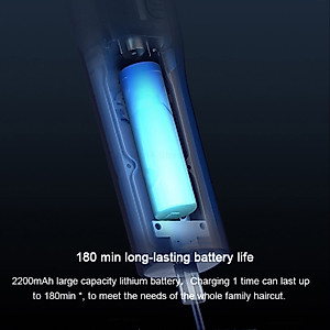 Xiaomi Hair Clipper, Professional Hair Clippers for Men with 14 Length Comb Settings and 5 Styling Precision Length Settings, Titanium-Plated Ceramic Blade Head, Cordless Hair Clippers for Men/Kids