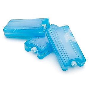 Ice Pack for Cooler Lunch Bag (400 ml/Count): Large, Thick, Leak-Proof, Long-Lasting, Reusable, Freezer-Safe Blue Gel to Keep Food and Drinks Cold for Hours (Set of 3)