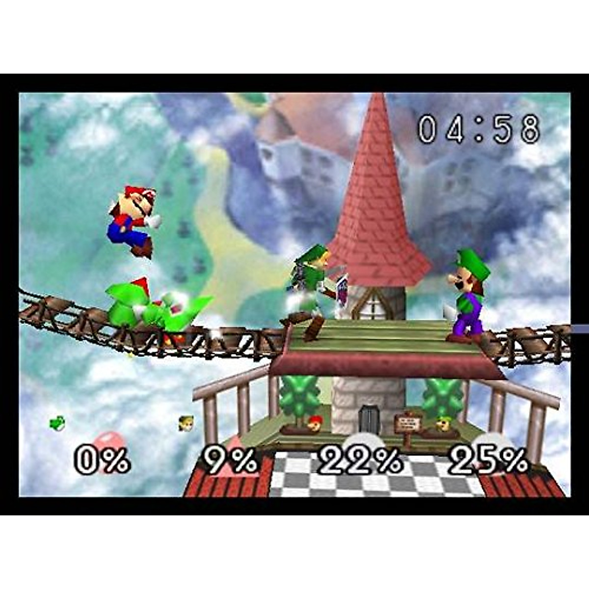 Super SmashBros. n64 - Video Game Cartridge Card - Compatible model NINTENDO - English - US Version - Super Smash Bros. n64 Bit 64