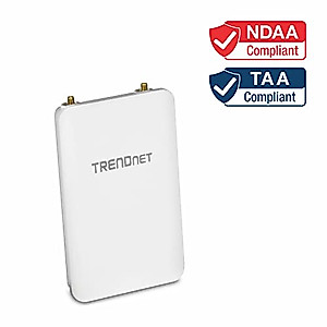 TRENDnet 5 DBI Wireless AC1300 Outdoor PoE+ Omni-Directional Access Point, TEW-841APBO, 4 X 5 DBI Omni Directional Antennas, Point-to-Point & Point-to-Multi-Point WiFi Bridging, IEEE 802.3AT PoE+