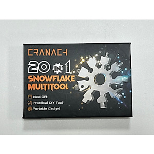 Snowflake Multitool Tools Gifts for Men - Christmas Stocking Stuffers for Men Adults Gifts for Dad Women 20 in 1 Multi Tool Cool Gadgets for Men Portable Screwdriver Mini Pocket Tools for Husband Him