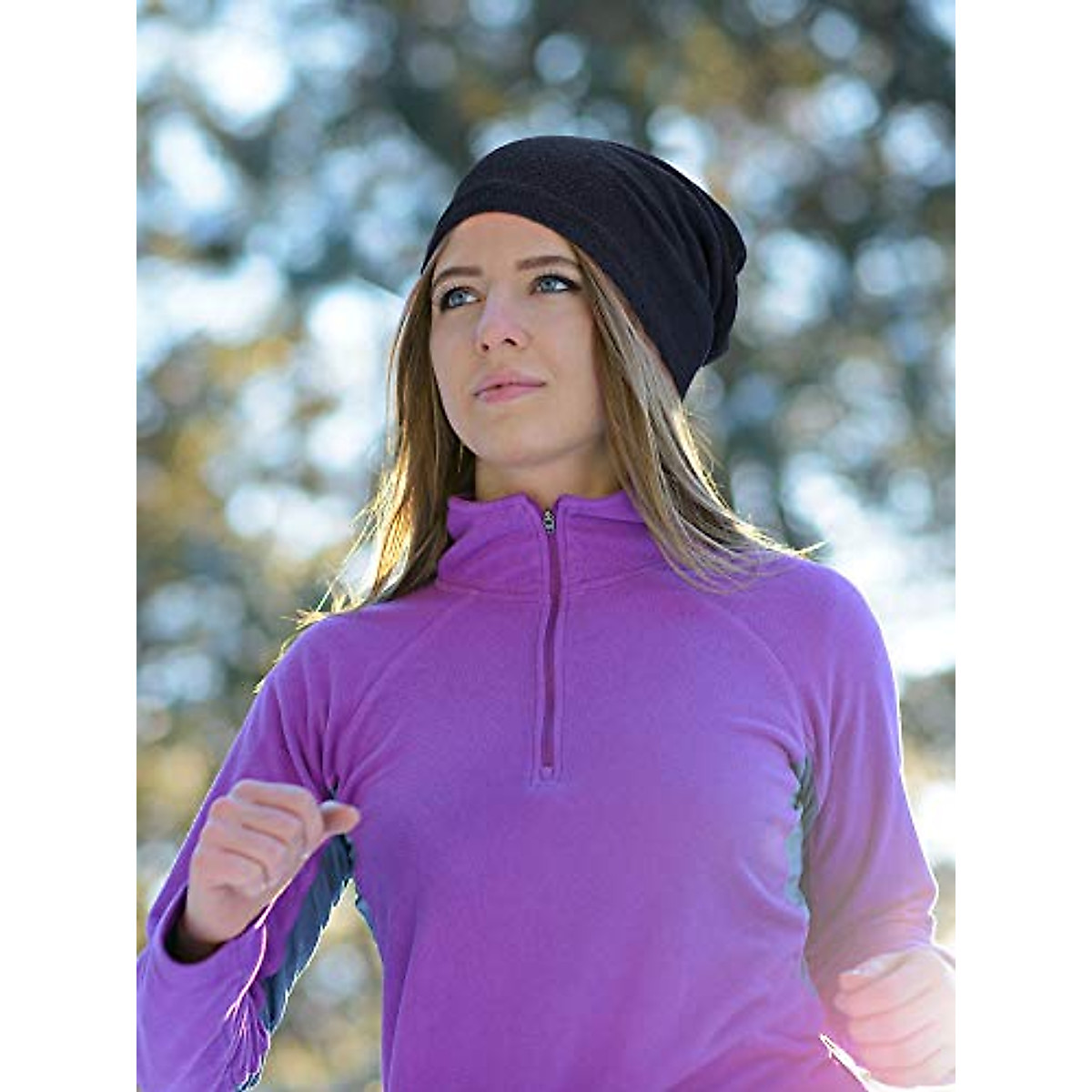 4 Pieces Winter Neck Warmers Fleece Gaiter Windproof Face Covering (Coffee, Black, Light Grey, Army Green,Medium)