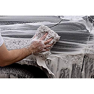 Redline Finish - The Boss Ultimate Microfiber Wash Pad - 9x6 inches, Ultra Soft, Scratch Free, Easy to Grip