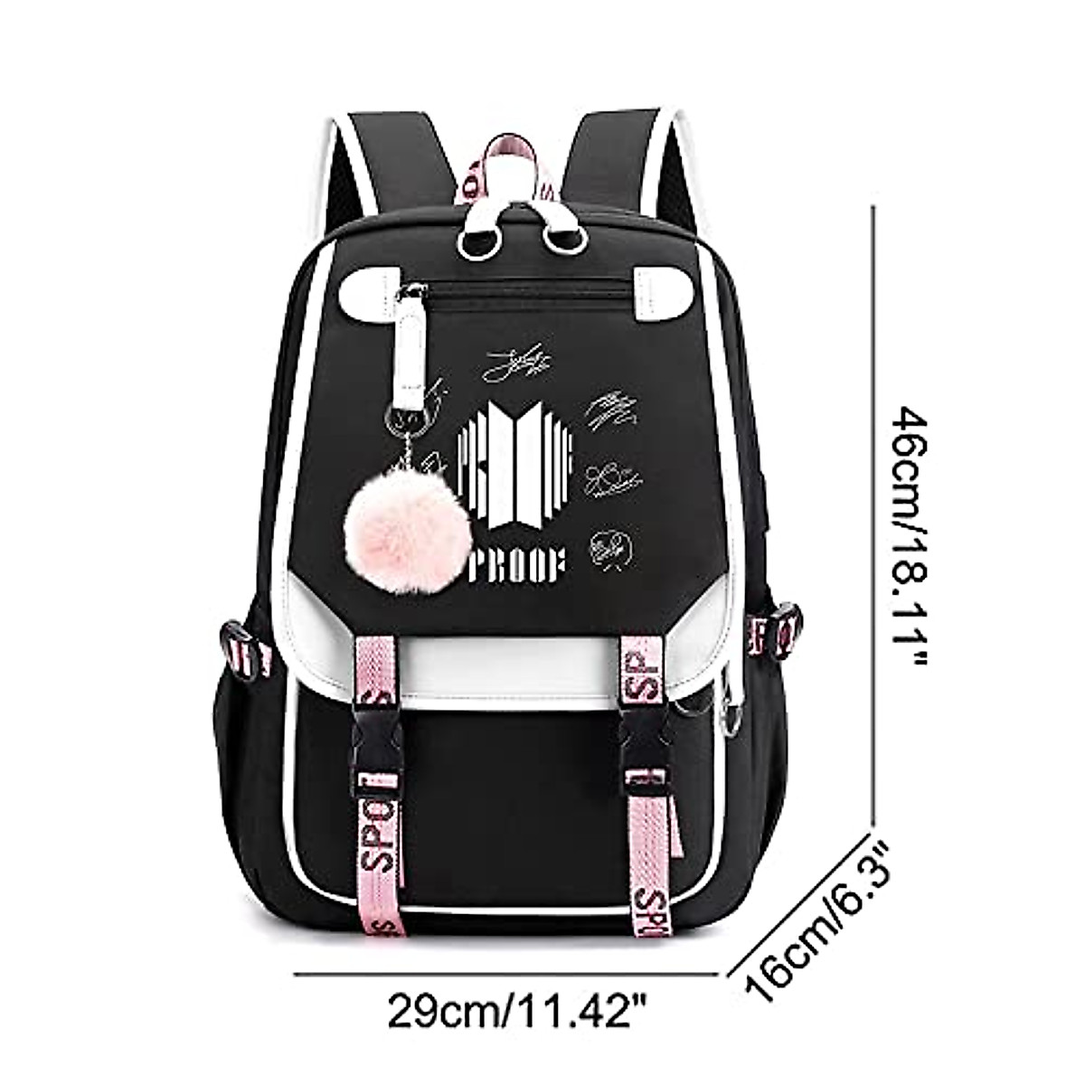 Casual Backpack Laptop Backpack,Women 15.6 Inches College Laptop Bag Stylish Travel Outdoor Daypack Bags Vintage Daypacks for Women 11.8 in * 8.26 in * 17.3 in