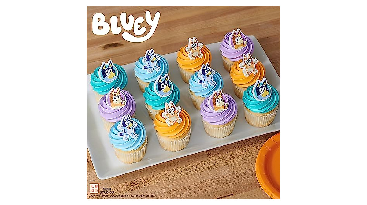 DecoPac Bluey Cupcake Rings – Fun Birthday Decoration