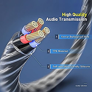 Wired Earbuds 5 Pack, Earbuds Headphones with Microphone, Earphones with Heavy Bass Stereo Noise Blocking, Compatible with iPhone and Android Devices, iPad, MP3, Fits All 3.5mm Interface Devices