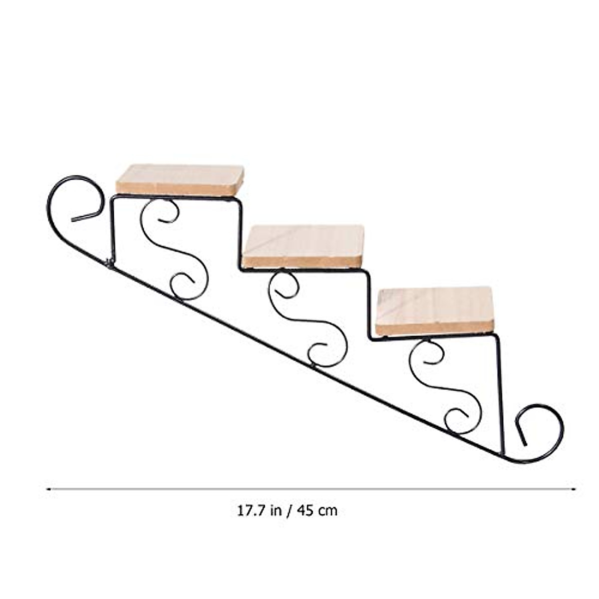 VORCOOL Vintage Floating Shelves Wall Mounted Shelf Wood Look Accent Furniture with Metal Frame for Hallway Entryway Living Room Bedroom Bathroom Kitchen