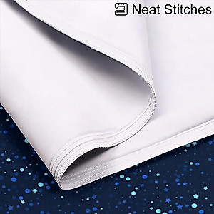 Blue Starry Satin Pillow Cases Silk Satin Pillowcase for Hair and Skin Standard Set of 2 Super Soft Silk Pillowcase with Envelope Closure (20x26 in)