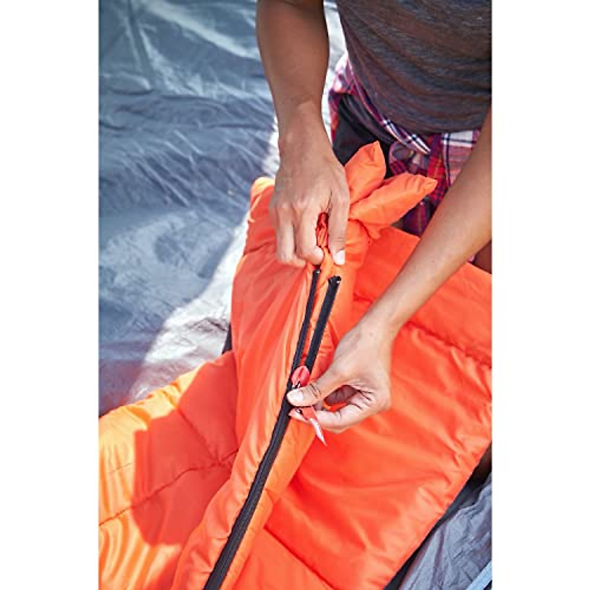 Coleman Kompact Sleeping Bag, Indoor/Outdoor Lightweight Sleeping Bag for Adults, 20°F/30°F/40°F Options for Camping, Hiking, Backpacking with Included Compression Sack, Big & Tall