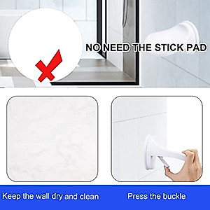 Shower Foot Rest for Shaving Legs, No Drilling Shower Step Foot Holder Shaving Cleaning Tools Suction Cup Stronger Adhesive Bathtub Foot Rest