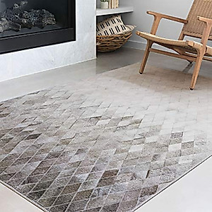Loloi II Maddox Collection MAD-04 Sand/Taupe, Contemporary 7'-6" x 9'-6" Area Rug