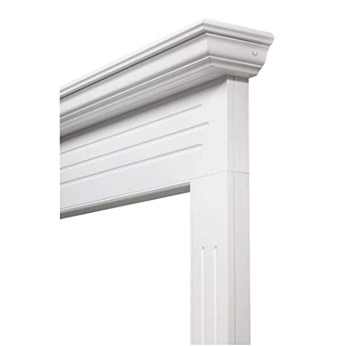 Pearl Mantels 510-48 Newport 48-Inch Fireplace Mantel Surround with Medium Density Fiberboard, White